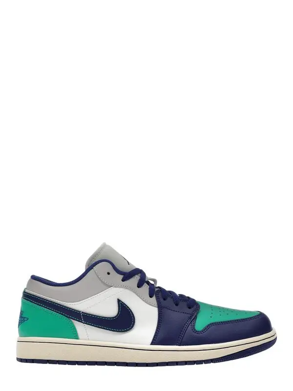 JORDAN 1 Low Rare Air Sneakers - Sail/deep Royal Blue/stadium Green
