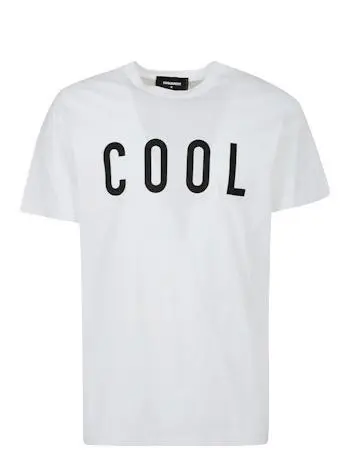 Dsquared2 Cool Print Logo T-shirt - White