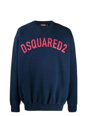 Dsquared2 Printed Logo Hoodie - Black