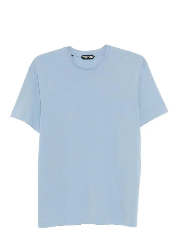 TOM FORD Cotton Blend T-shirt - Clear Blue