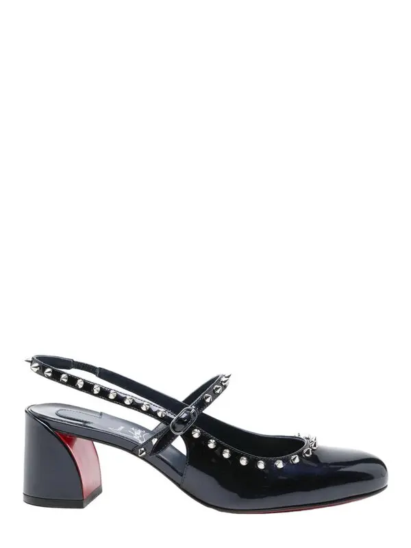 CHRISTIAN LOUBOUTIN Janispikes Leather Pumps - Blue