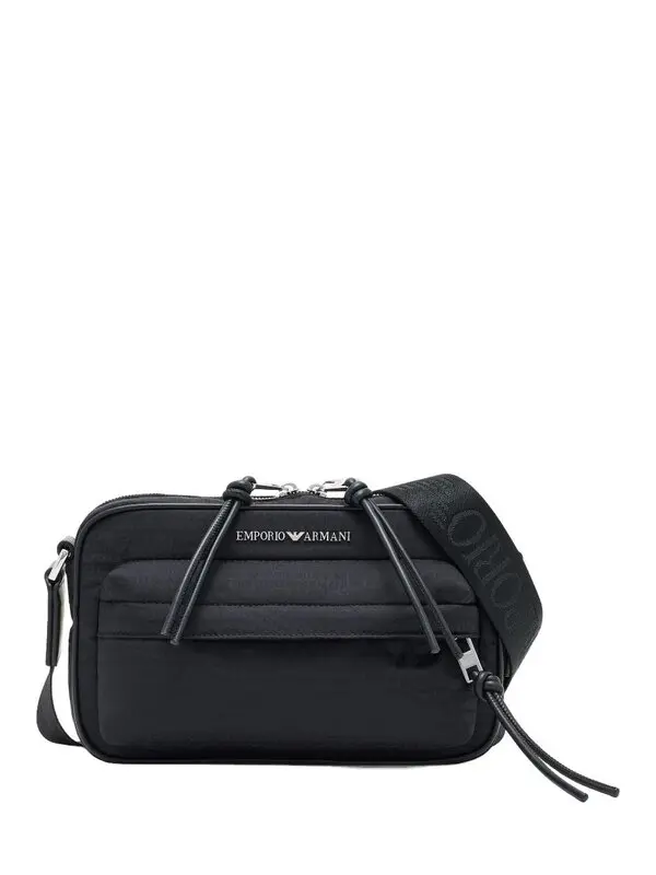 Emporio Armani Nylon Crossbody Bag - Black