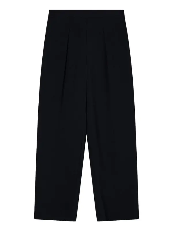 Emporio Armani Straight Leg Trousers - Black