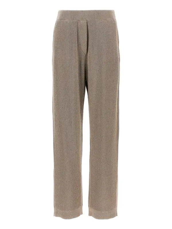 Brunello Cucinelli Cotton Trousers - Marrone Chiaro