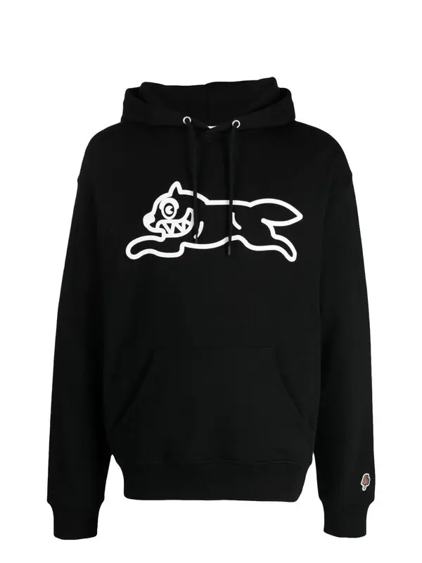 ICECREAM Running Dog Popover Hoodie - Black