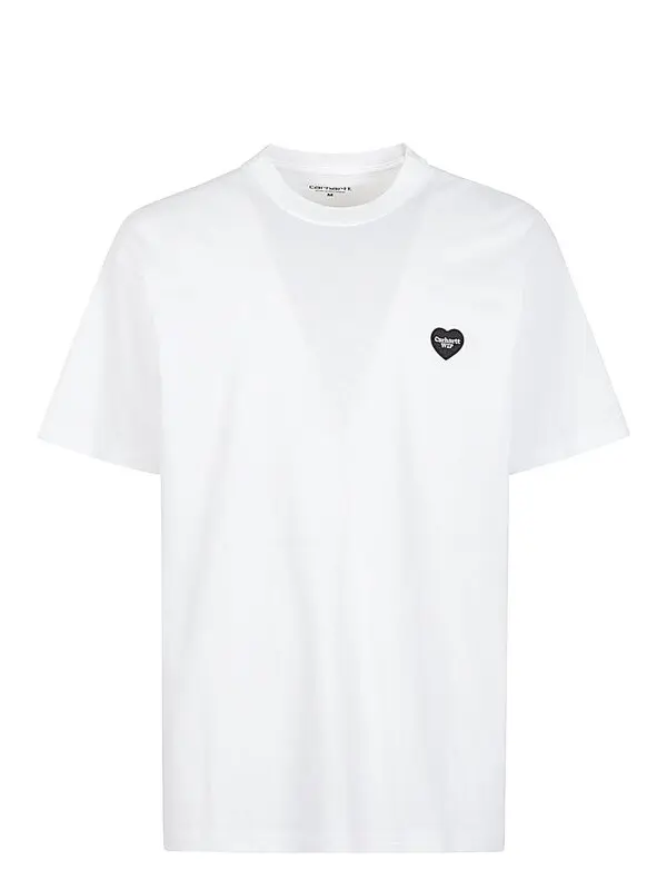 Carhartt Work In Progress Logo Cotton T-shirt - White