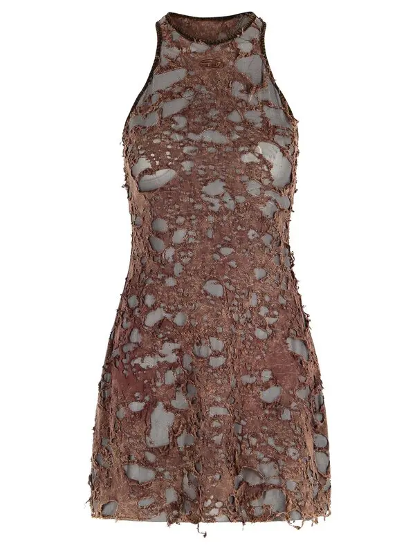 Diesel Cotton Blend Dress - Brown