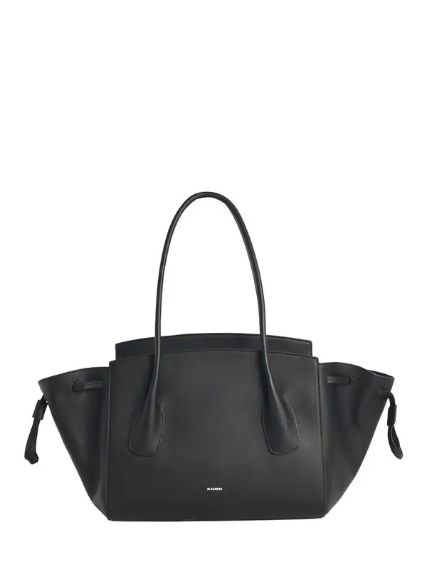 JIL SANDER Small 'voyage' Leather Bag - Black