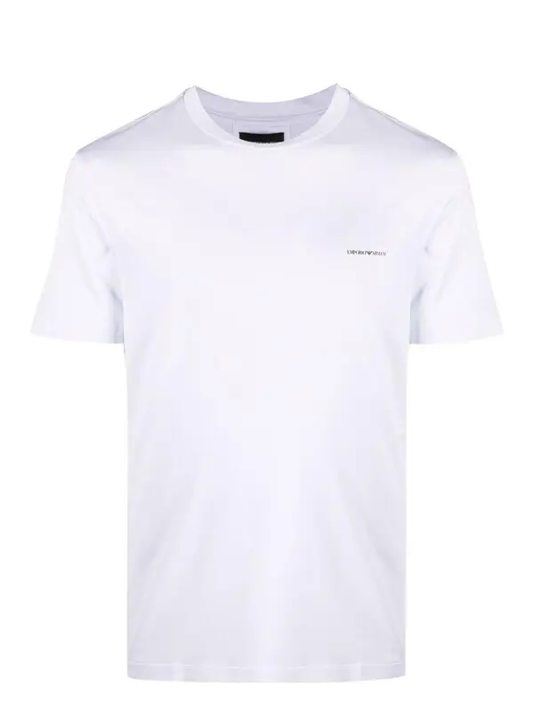 Emporio Armani Logo Cotton-blend T-shirt - White