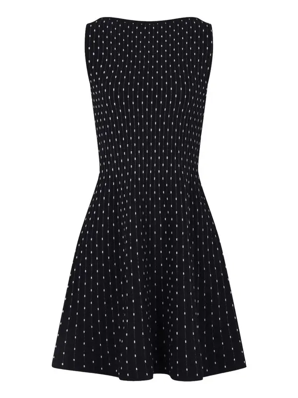 Emporio Armani Dotted Short Dress - Blue