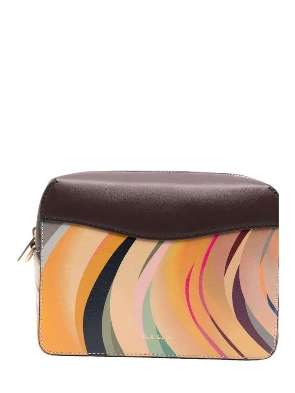 Paul Smith Leather Crossbody Bag With Swirl Pattern - Multicolour