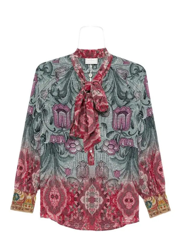 PIERRE-LOUIS MASCIA Printed Silk Shirt - Multicolour