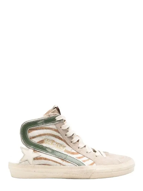 Golden Goose Slide Leather Sneakers - Zebrato