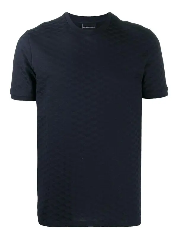 Emporio Armani Logo Cotton T-shirt - Blue