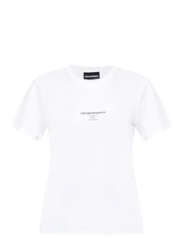 Emporio Armani Logo Cotton T-shirt - White