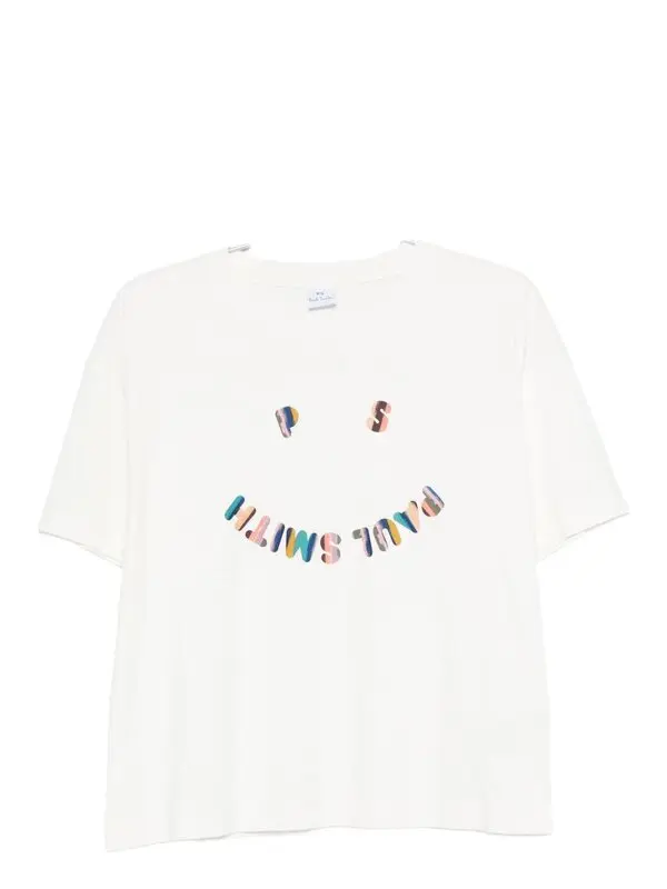 Paul Smith Happy Cotton T-shirt - White
