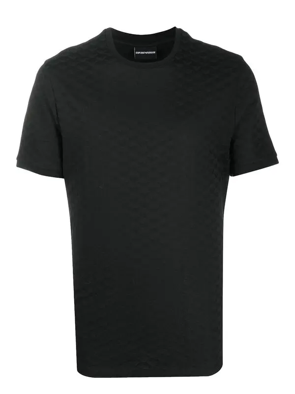 Emporio Armani Logo Cotton T-shirt - Black