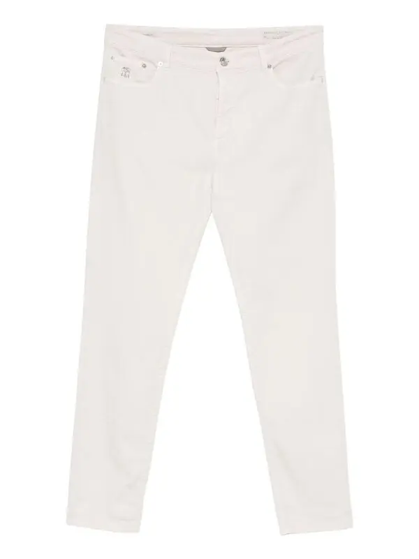 Brunello Cucinelli Cotton Trousers - Grey