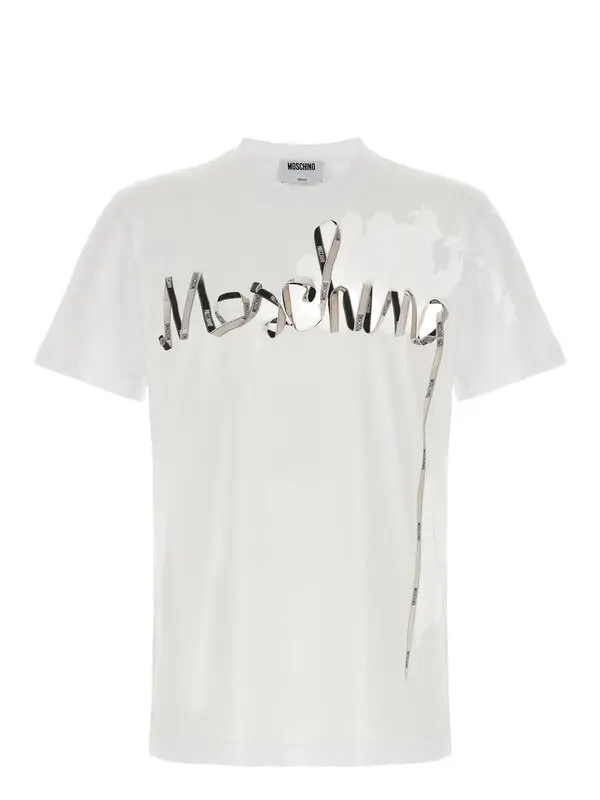 Moschino Printed T Shirt - White