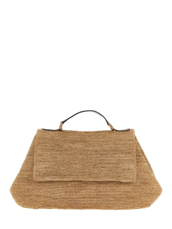 IBELIV Lahady Raffia Handbag - Beige