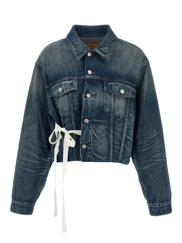 MAISON MARGIELA Tape Denim Jacket - Blue