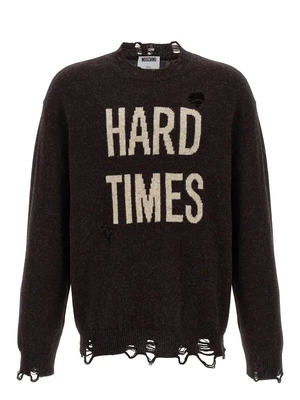 Moschino Hard Times Shetland Wool Sweater - Brown