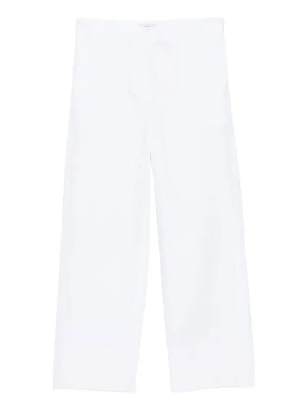 TOTEME Organic Cotton Trousers - White