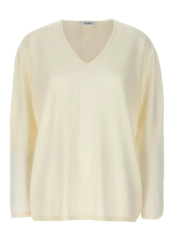 Max Mara Freccia Cashmere Sweater - White