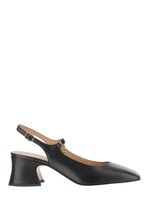 Chloé Charms Slingback Pumps - Black