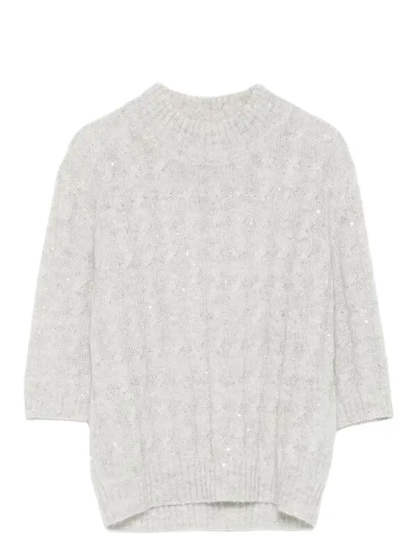Brunello Cucinelli Wool Knitted Jumper - Grey