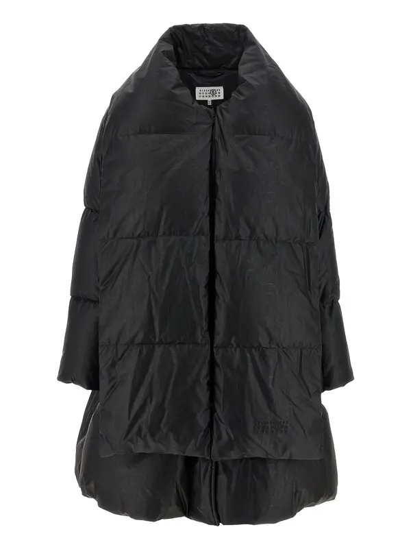 MAISON MARGIELA Scarf Down Jacket - Black