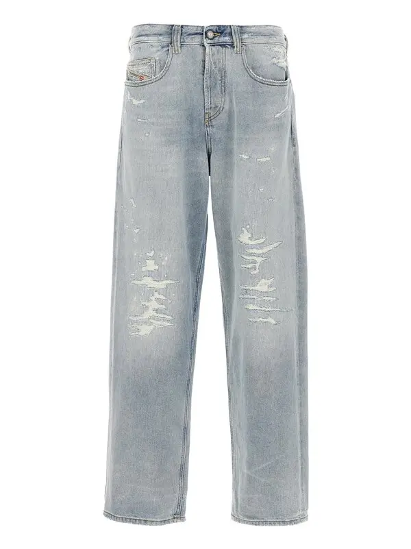 Diesel 2001 D-macro Relaxed Fit Jeans - Light Blue