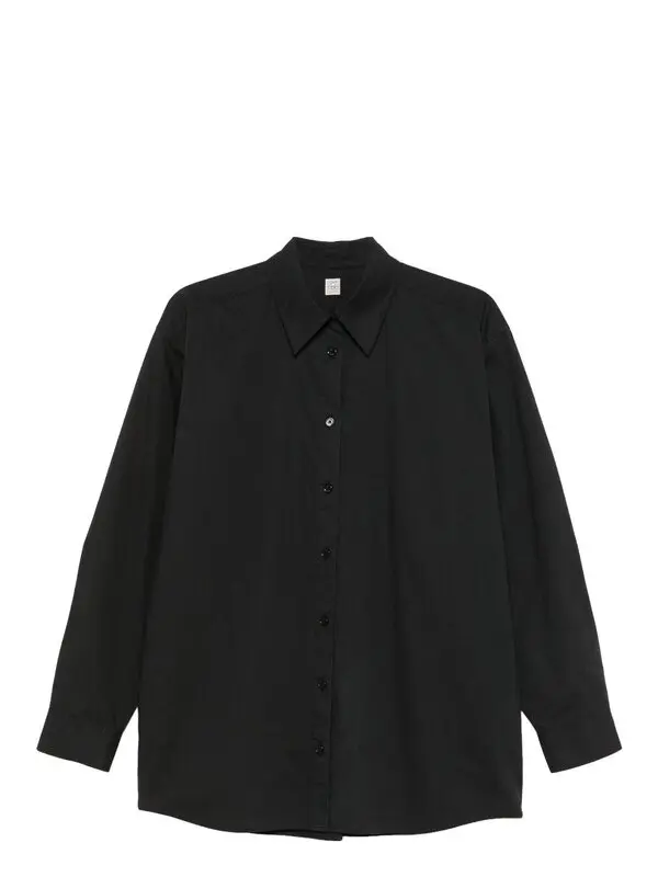 TOTEME Organic Cotton Shirt - Black