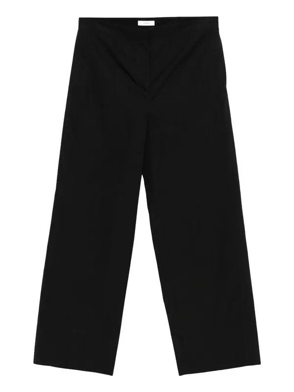 TOTEME Organic Cotton Trousers - Black