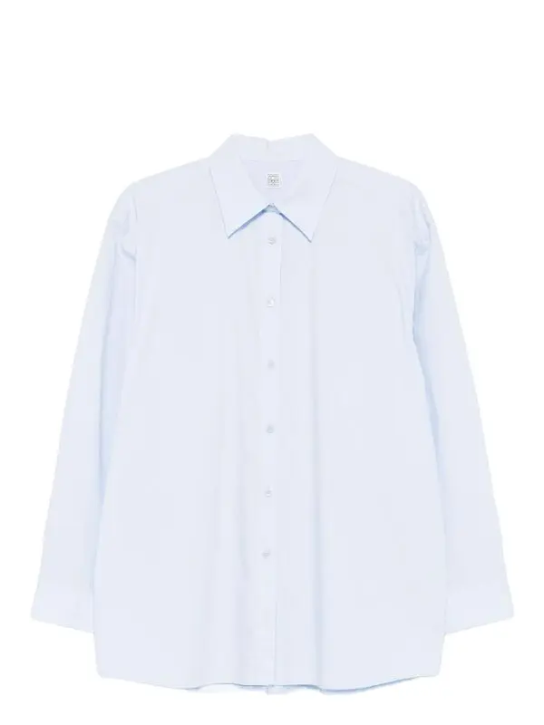 TOTEME Organic Cotton Shirt - Clear Blue