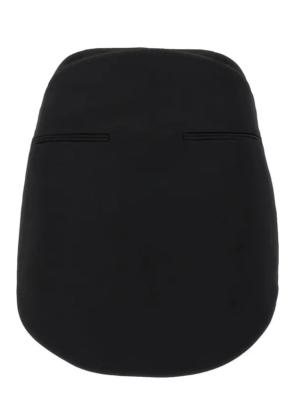 COURREGES Circle Satin Mini Skirt - Black