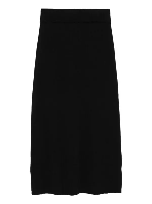 TOTÊME Knitted Long Skirt - Black