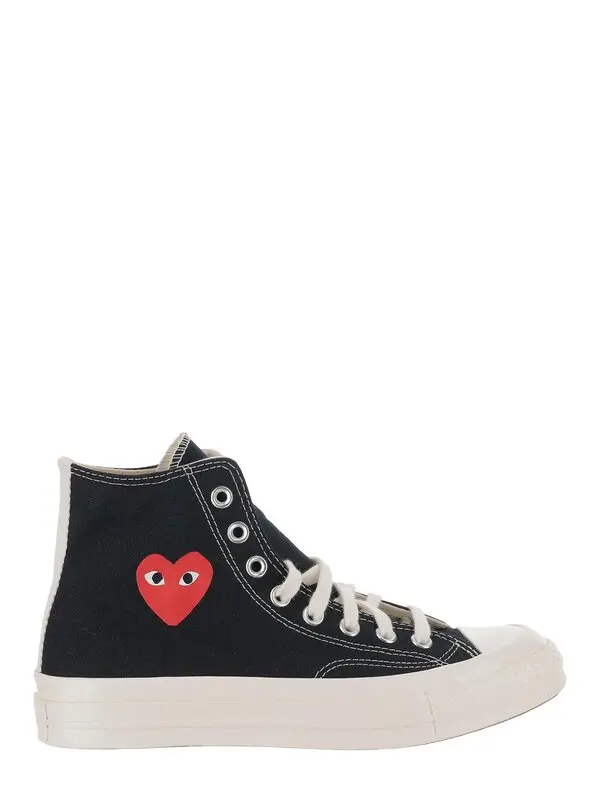 PLAY Comme Des Garçons X Converse Canvas Sneakers - Black