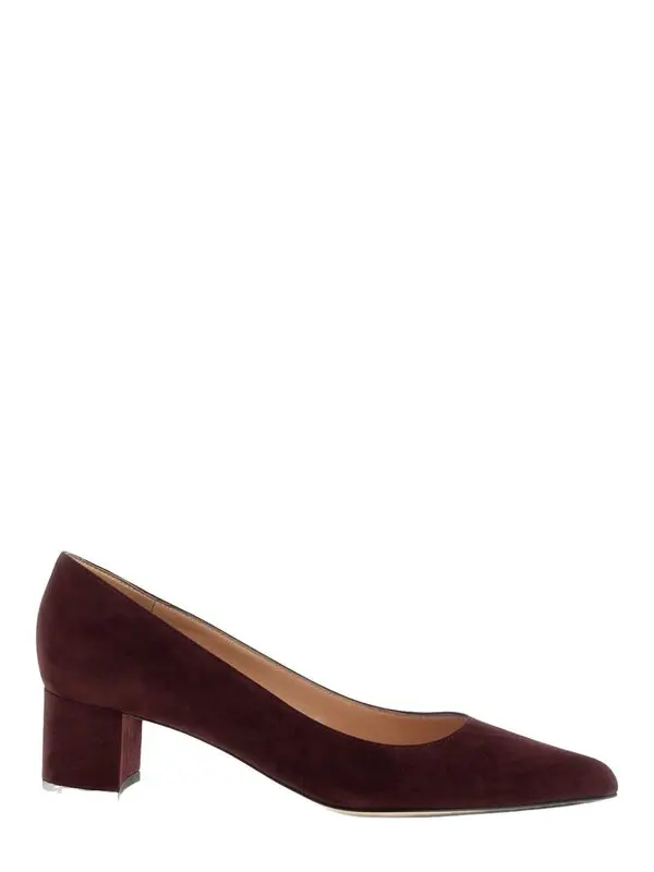 GIANVITO ROSSI Piper Suede Pumps - Bordeaux