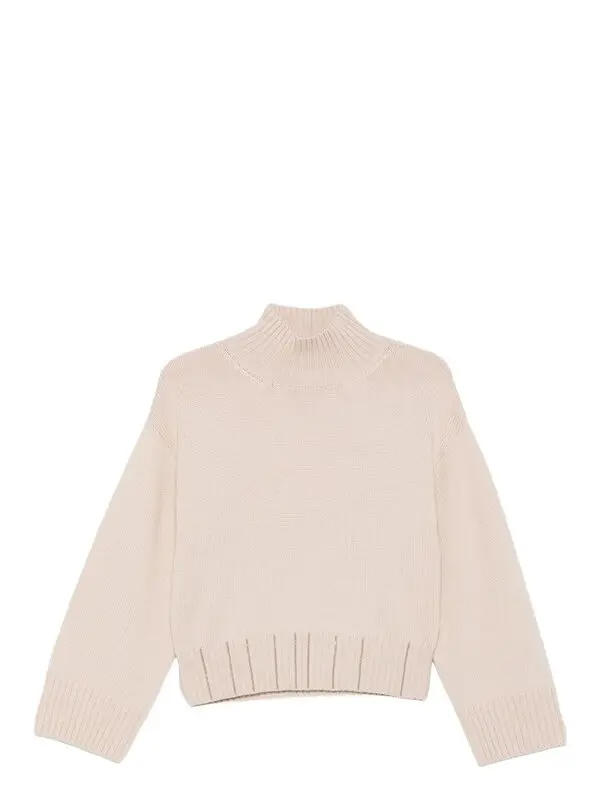 Fabiana Filippi Wool Turtleneck Jumper - Powder