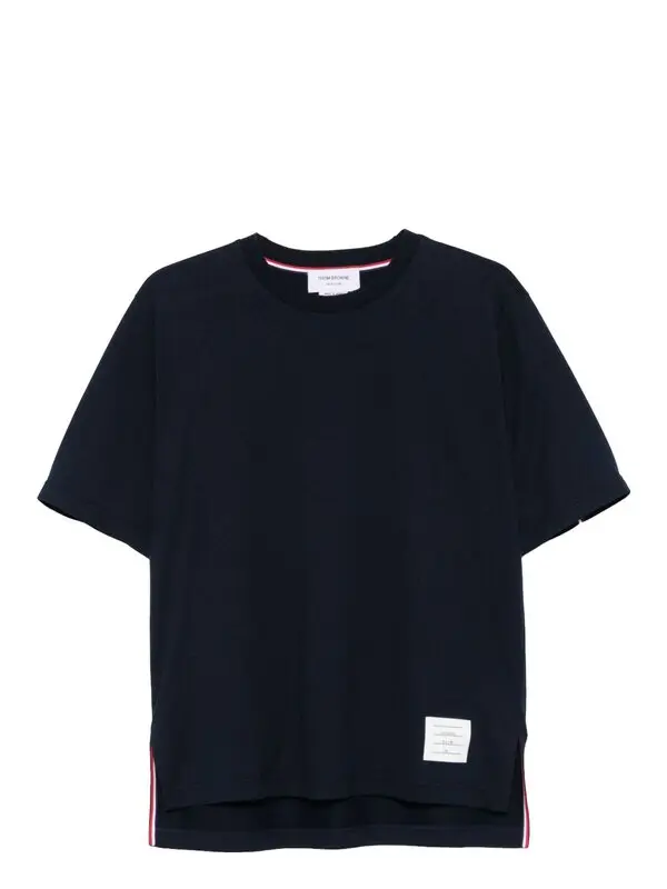 Thom Browne Oversized Cotton T-shirt - Blue