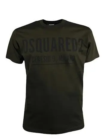 Dsquared2 Cool Fit Large Ceresio 9 Print Logo T-shirt - Green