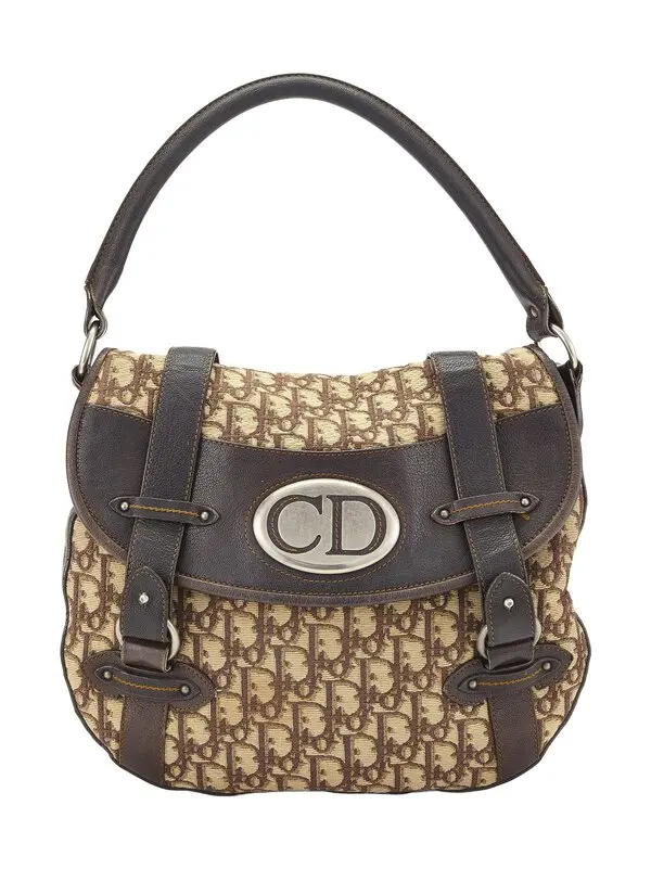 Dior Trotter Canvas Hobo - Brown