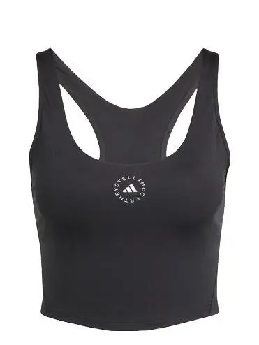Adidas By Stella McCartney Truestrength Yoga Cropped Tank Top - Black