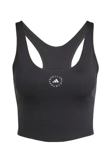 Adidas By Stella McCartney Truestrength Yoga Cropped Tank Top - Black