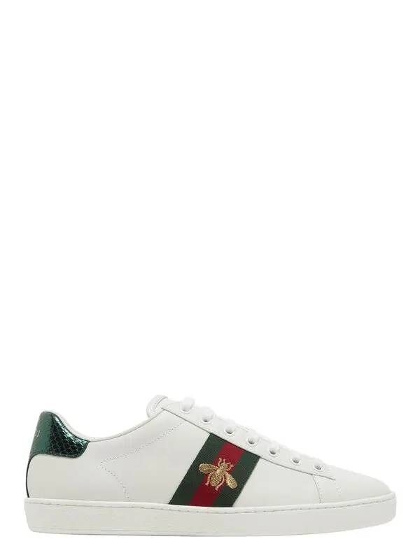 Gucci Ace Embroidered 'bee - White