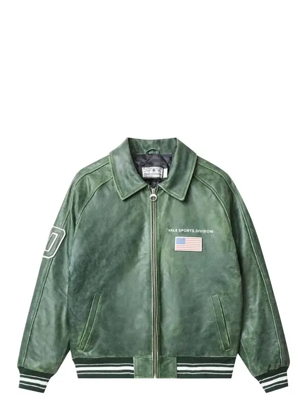 VALE FOREVER Valley Leather Jacket - Green