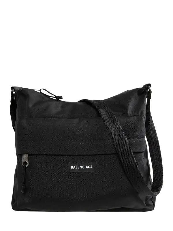 Balenciaga Recycled Nylon Shoulder Bag - Black