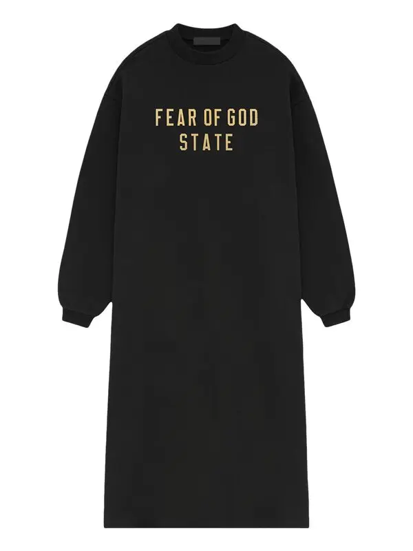 Fear Of God Fleece Crewneck Dress - Black