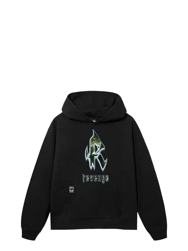 REVENGE Horror Graphic Hoodie - Black